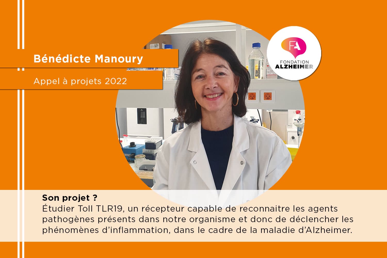 Programme thématique 2022 : Bénédicte Manoury - Fondation Alzheimer